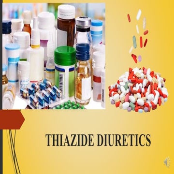Thiazide diuretics | PPTX