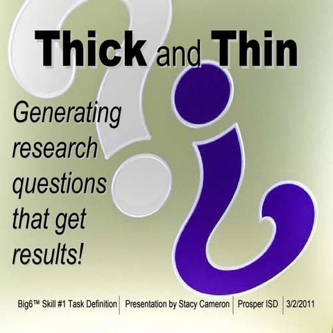 Thick and thin | PPT