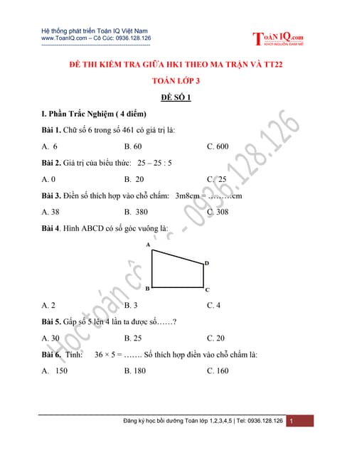 BÀI TẬP LUYỆN TẬP BẢNG NHÂN CHIA LỚP 3 | PDF