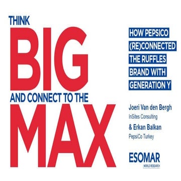 Thing Big and Connect to the Max at ESOMAR General Congress | PDF