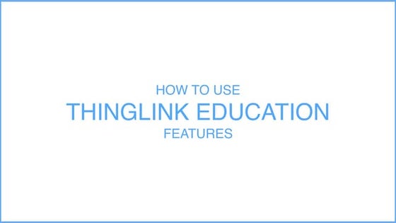 How to ThingLink Pro features | PPT