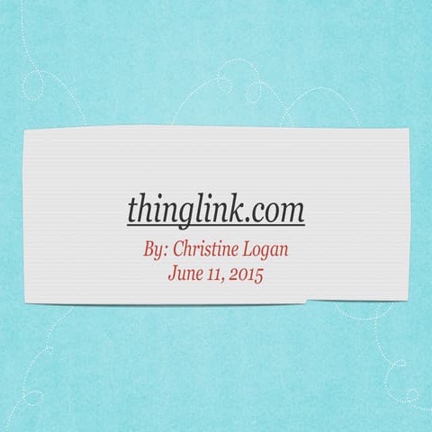 Thinglink powerpoint | PDF
