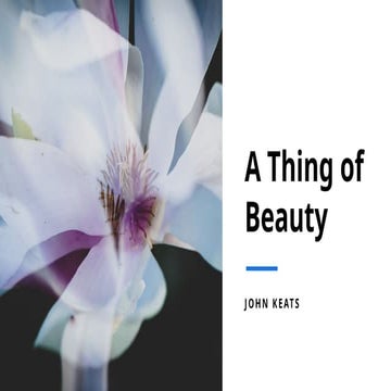 english project (1).pdf for class 12 on a thing of beautytopic | PDF