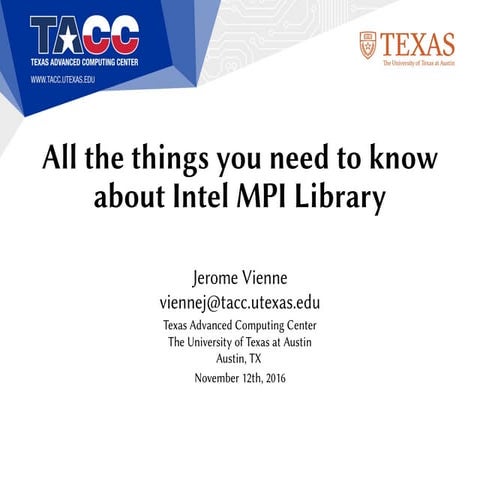 Everything You Need To Know About The Intel® Mpi Library Pdf Operating Systems Computer