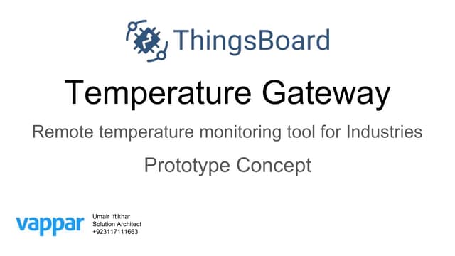 Thingsboard Gateway Remote Temperature Monitoring Tool For Industries