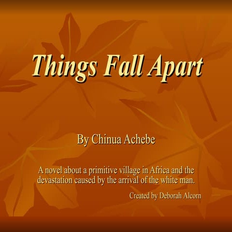 Things Fall Apart | PPT