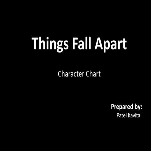 Things fall apart | PPTX