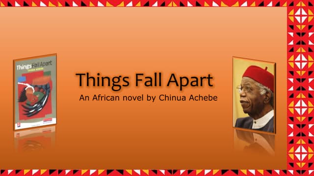 Igbo Culture and Society in 'Things Fall Apart.' | PPTX