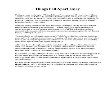 Things Fall Apart Essay.pdf