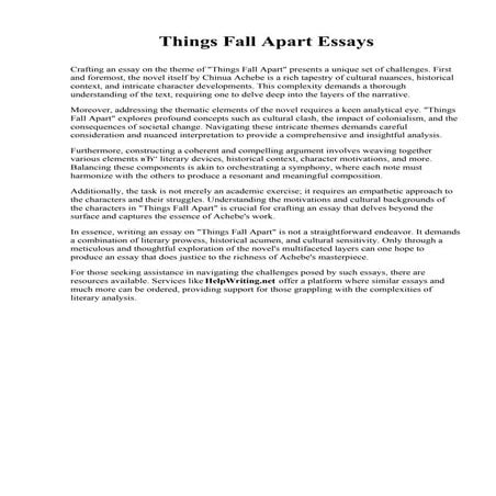 Things Fall Apart Essays.pdf