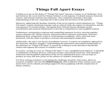 Things Fall Apart Essays.pdf