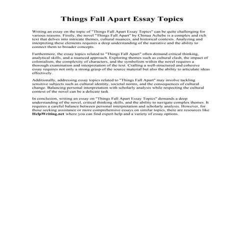Essay On Things Fall Apart.pdf