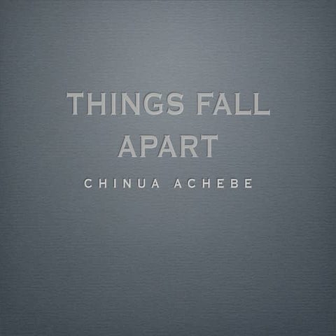 Things Fall Apart Intro | PDF