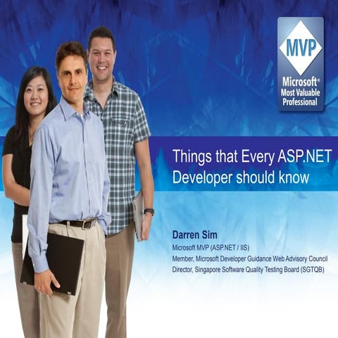 Ctu June 2011 Things That Every Asp Developer Should Know Ppt