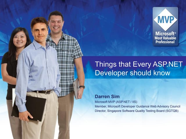 Ctu June 2011 Things That Every Asp Developer Should Know Ppt