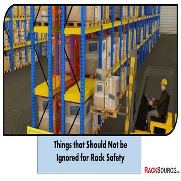 Things that Should not be Ignored for Rack Safety | PPTX