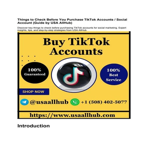 Things to Check Before You Buy TikTok Accounts.docx