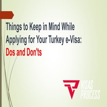 Things to Keep in Mind While Applying for Your Turkey e-Visa Dos and ...