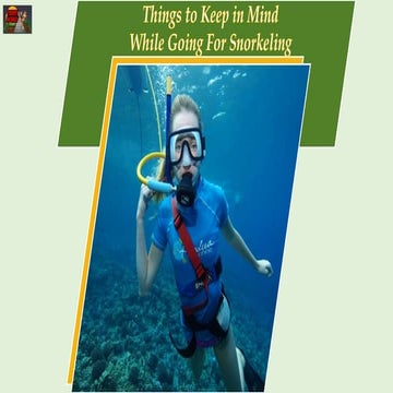Things to Keep in Mind While Going For Snorkeling | PPT