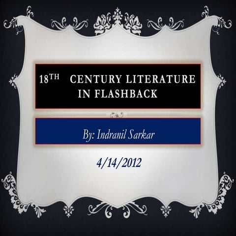 On 18th century literature | PPTX