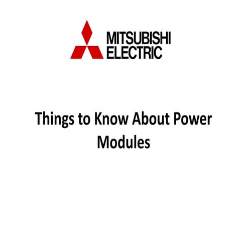 Things to Know About Power Modules | PPTX