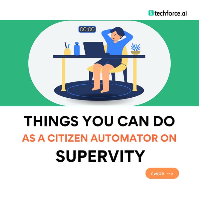 Things you can do with Supervity | PDF | Technology & Computing