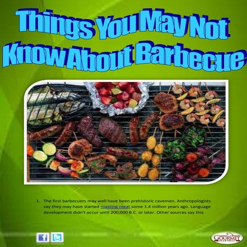 Things you may not know about barbecue | PDF