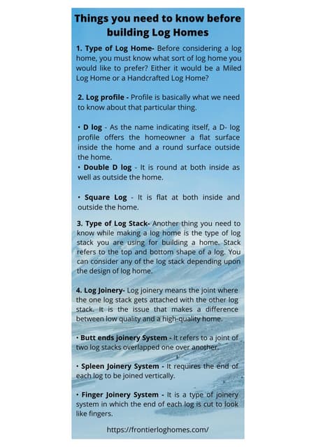 ALL STEPS FOR BUILDING LOG CABINS | PDF