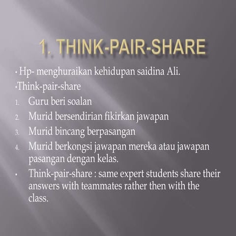 Think pair-share | PPTX