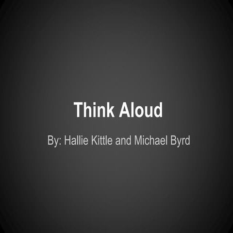 Think aloud | POT