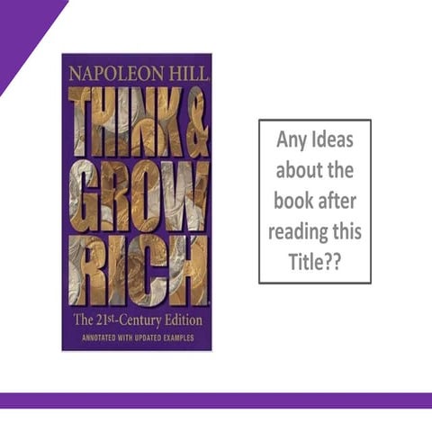 Think and Grow Rich - Session 1 | PPTX