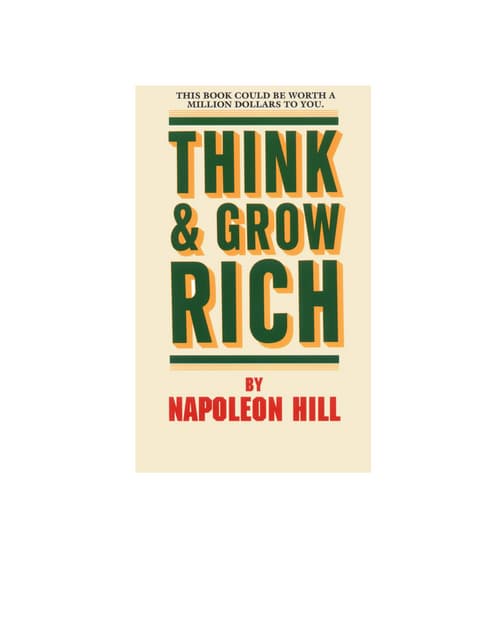 Think and grow rich | PDF
