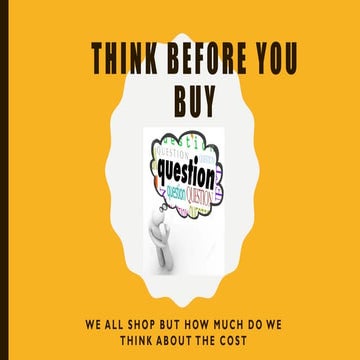 Think before you buy | PDF