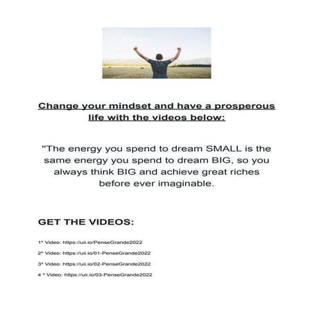 THINK BIG AND WIN IN LIFE | PDF