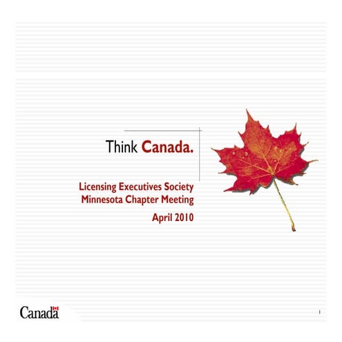 Think Canada! Why you should commercialize technology with Canadian ...