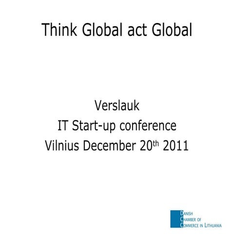 "Think global act global" | PPT