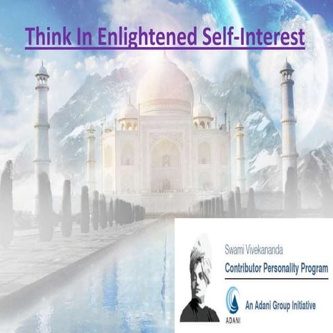 Think in enlightened self interest | PPT