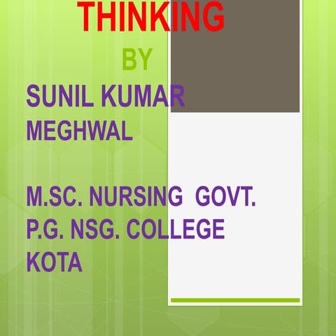 Thinking level type | PPT