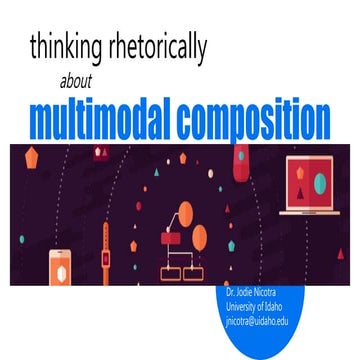 Thinking Rhetorically About Multimodal Composition Ppt
