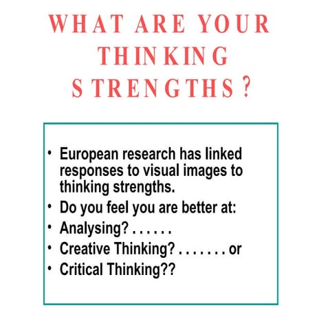 Thinking Types | PPT