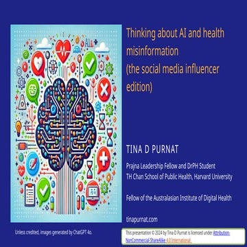 Thinking about AI and health misinformation - for social media ...