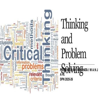 Psychology unit III- thinking | PPTX