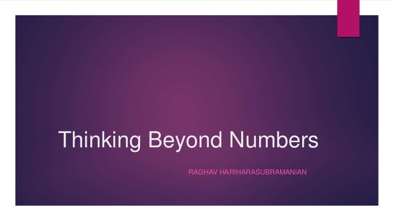 Thinking beyond numbers - Digicos