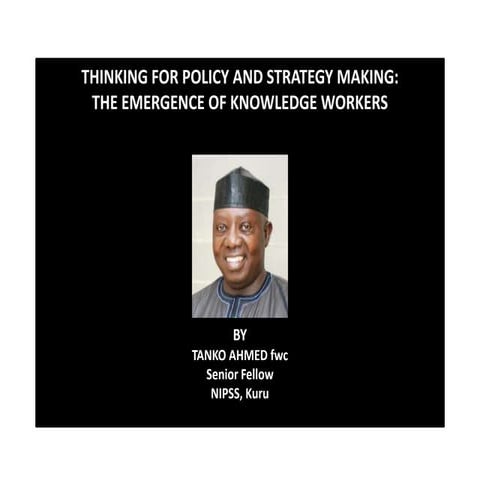 Thinking for policy and strategy making | PPT