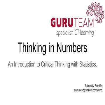 Thinking in Numbers | PPT