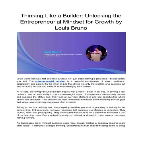 Signs You Have An Entrepreneurial Mindset | PPTX