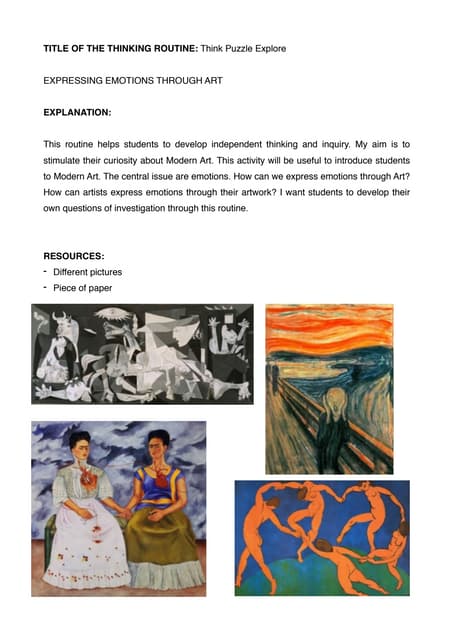 Thinking routine | PDF