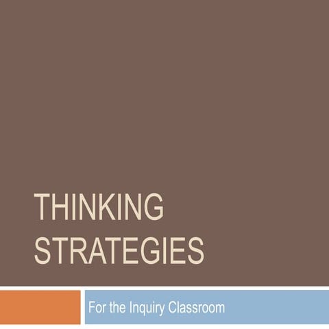Thinking strategies | PPTX