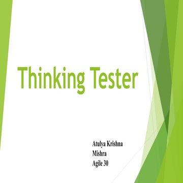 Thinking tester | PPTX