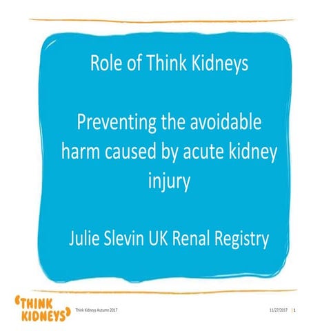 Think Kidneys programme update 2017 | PPTX